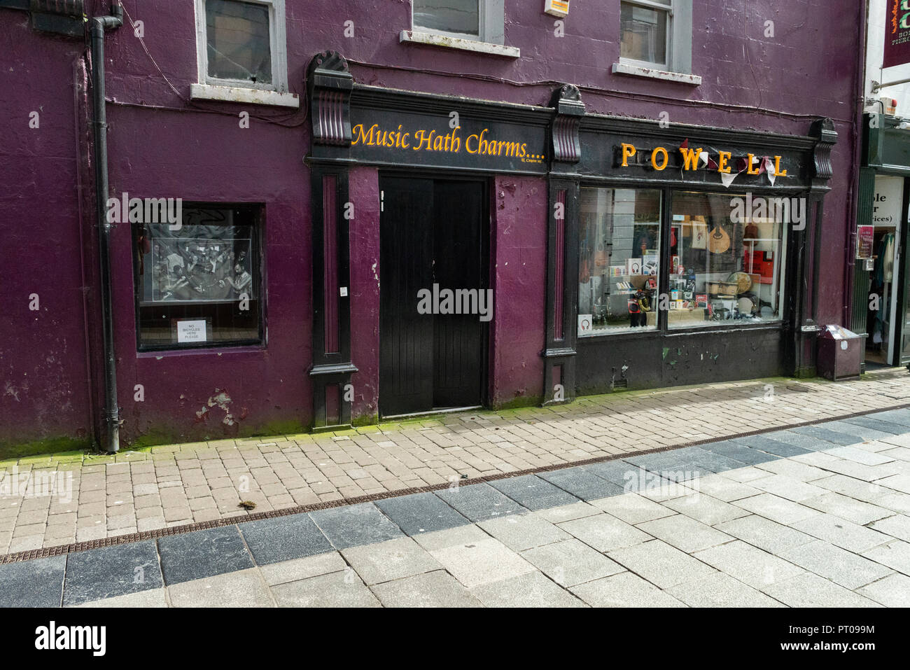 Galway City, Ireland, Business shop fronts Stock Photo - Alamy