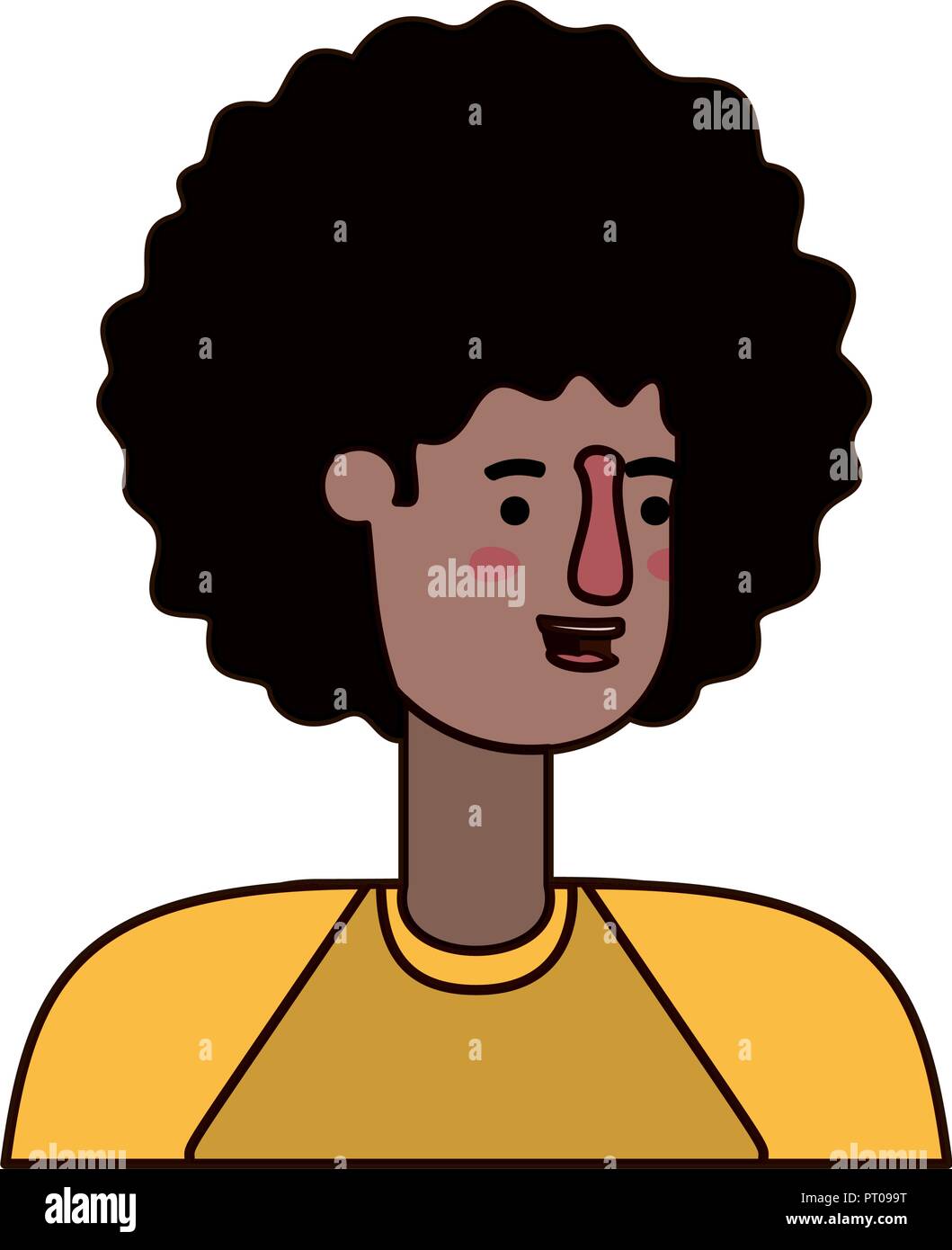 African black young male model Stock Vector Images - Alamy