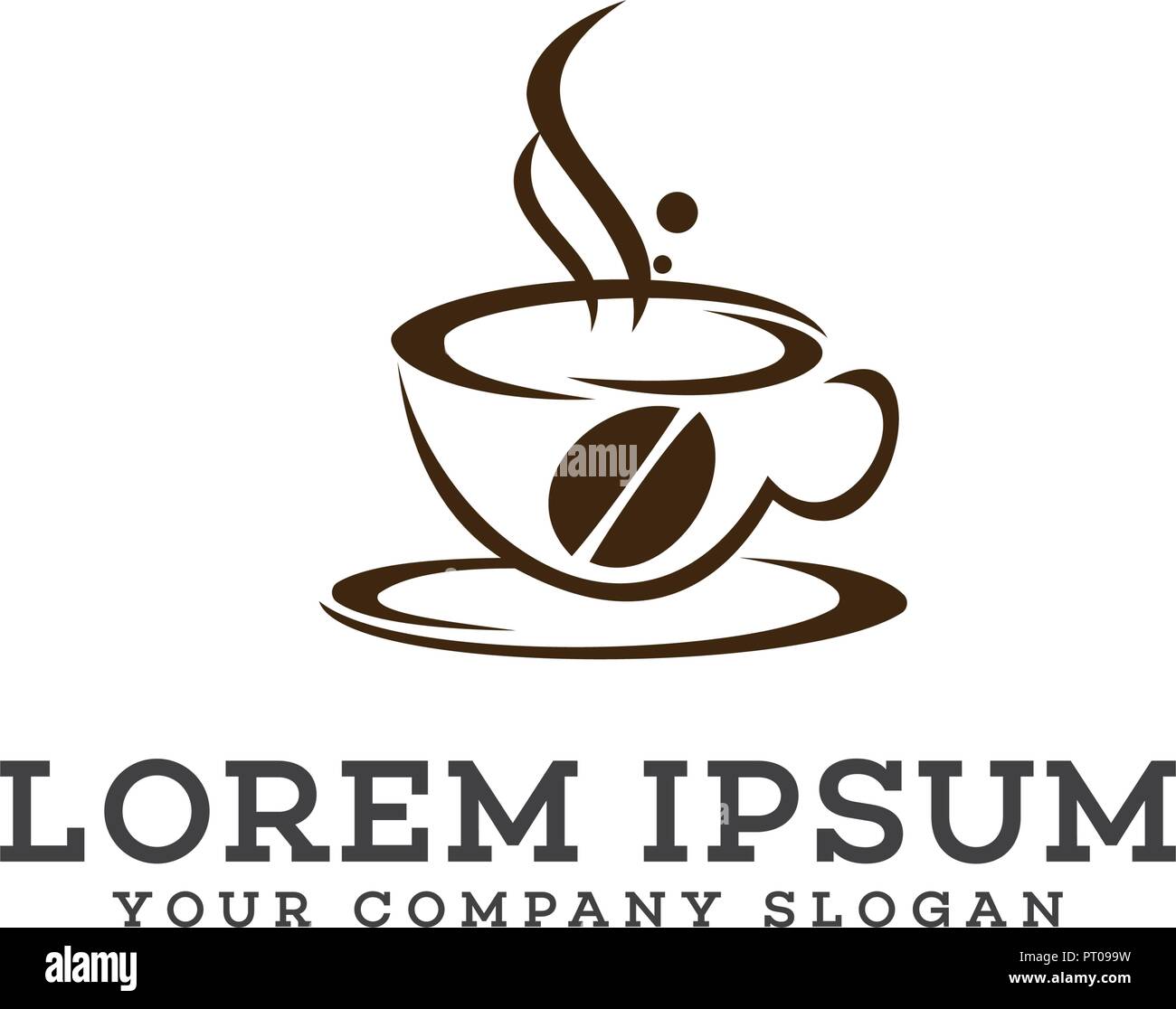 coffe logo design concept template Stock Vector Image & Art - Alamy