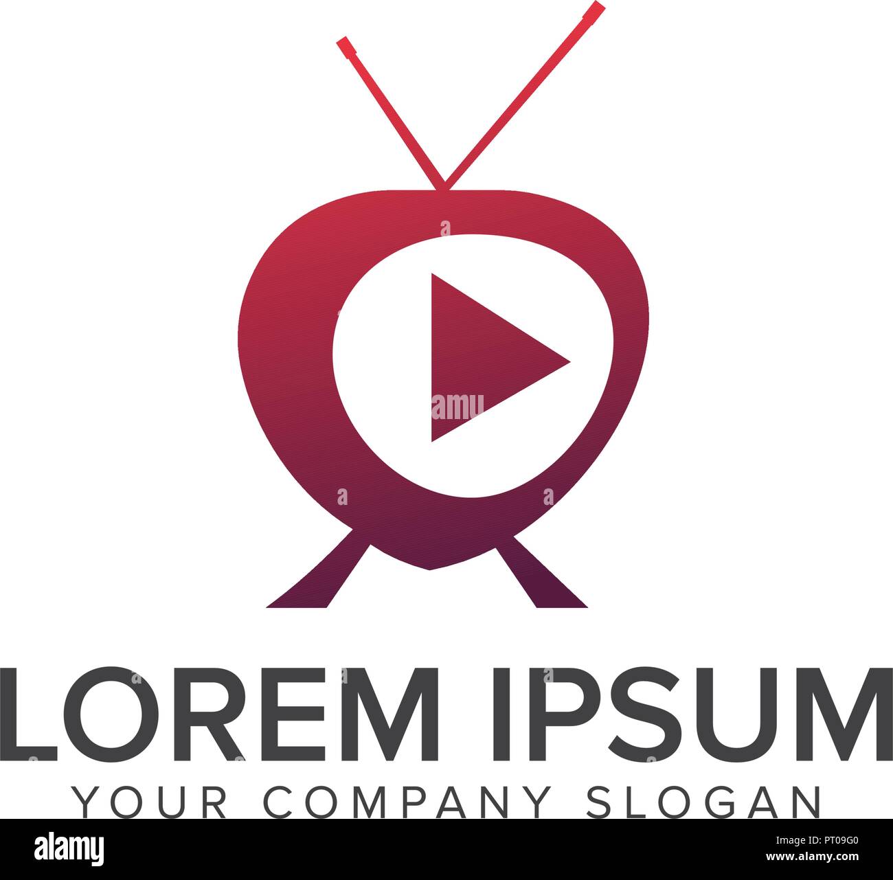 media logo. multimedia tv logo design concept template Stock Vector ...