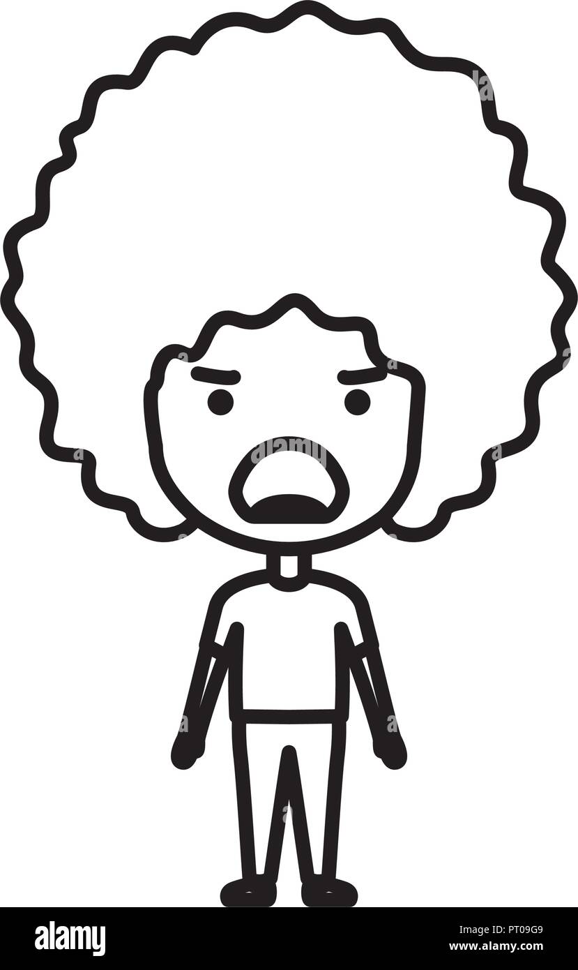 cartoon man angry kawaii character Stock Vector Image & Art - Alamy