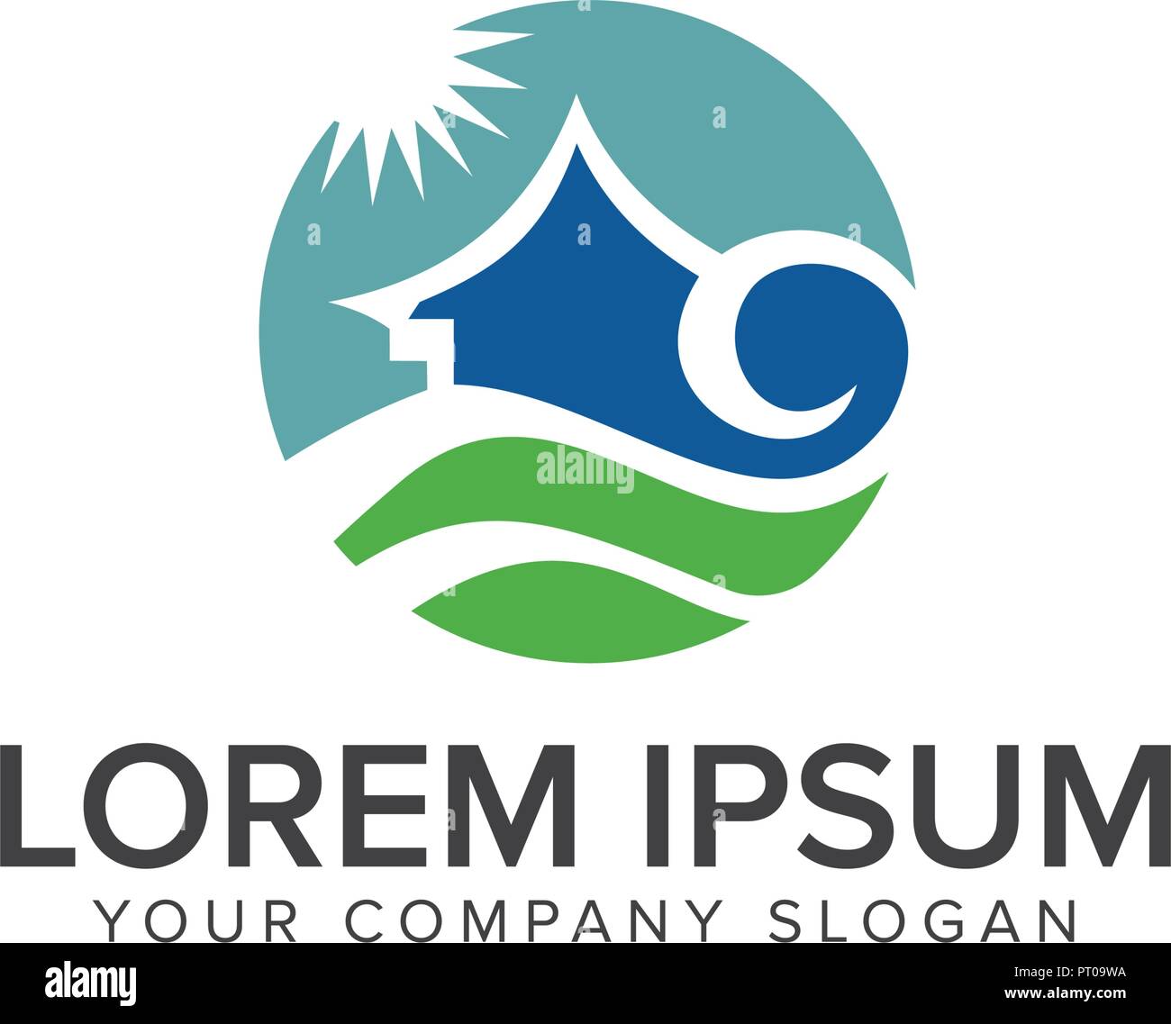 travel hotel logo design concept template Stock Vector Image & Art - Alamy