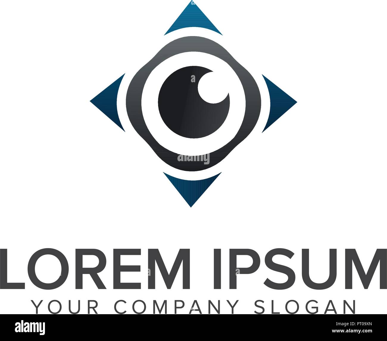 Eye compass logo design concept template Stock Vector Image & Art - Alamy