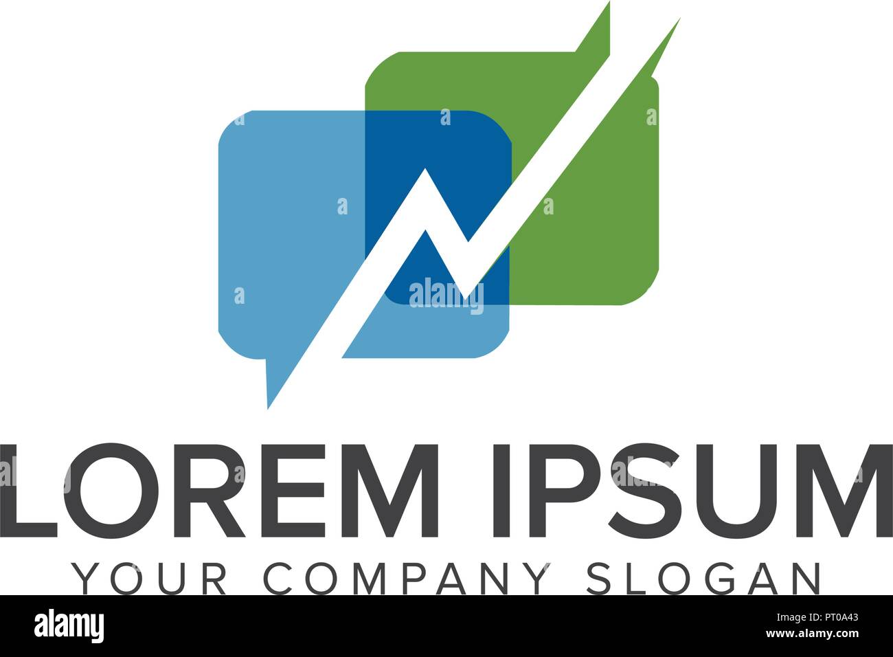 Chat marketing vector line Stock Vector Images - Alamy