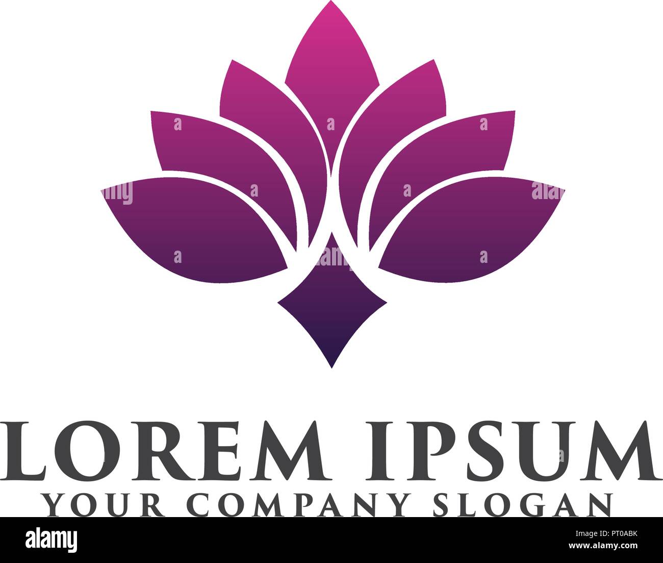 flower spa logo design concept template Stock Vector Image & Art - Alamy