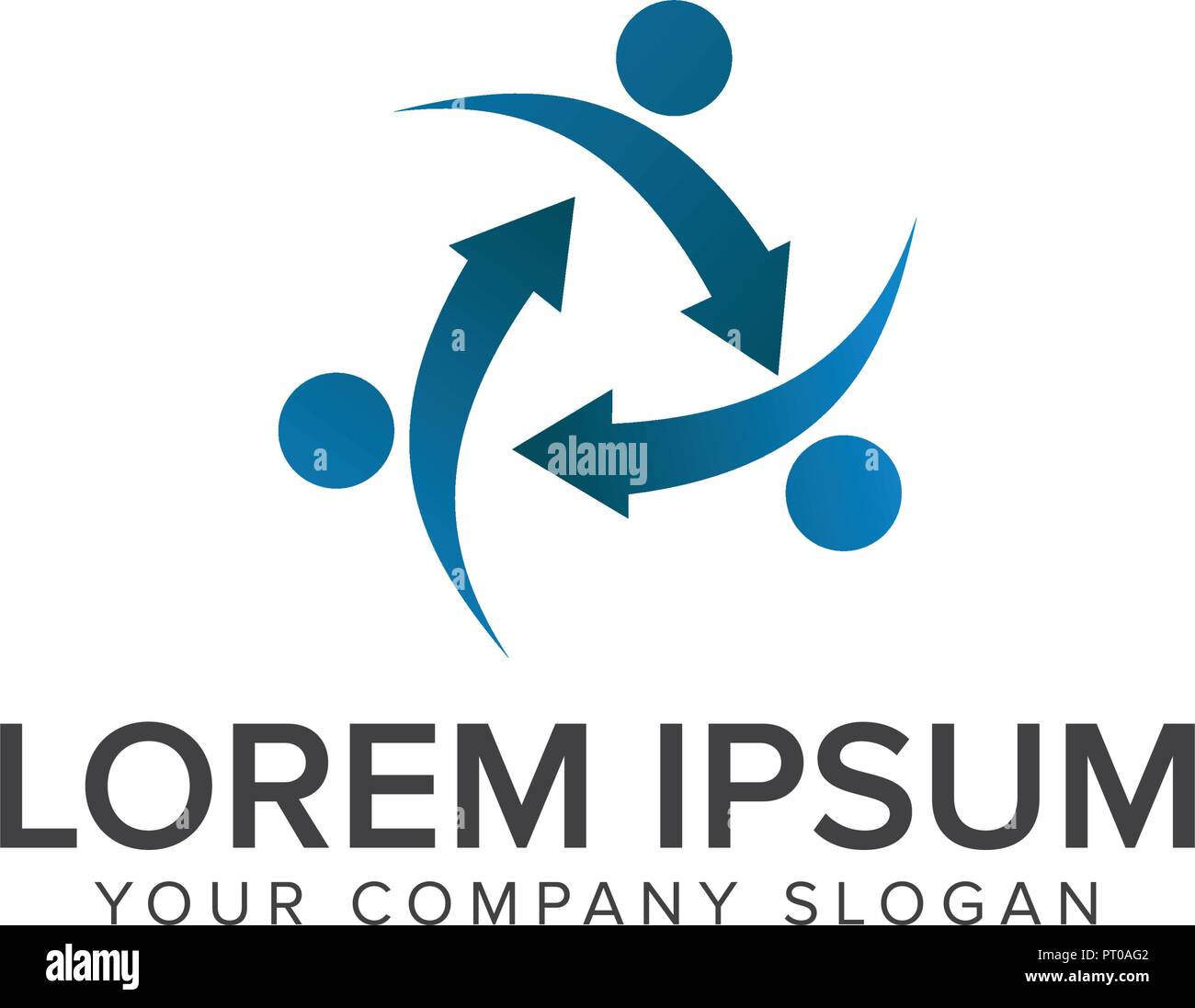 people arrow logo design concept template Stock Vector Image & Art - Alamy