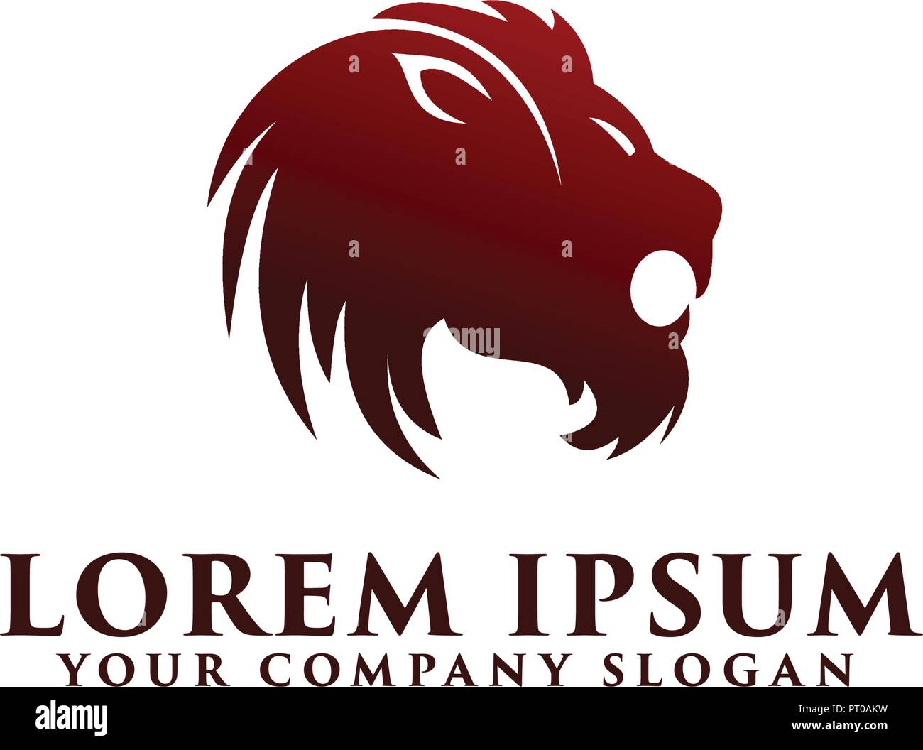 Lion logo design hi-res stock photography and images - Alamy