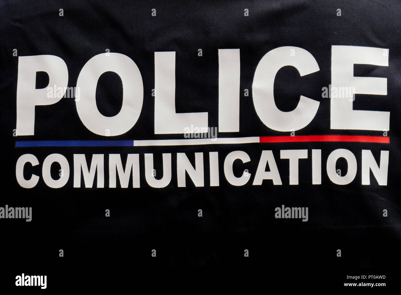 French Police Communication Team, Lyon France Stock Photo - Alamy