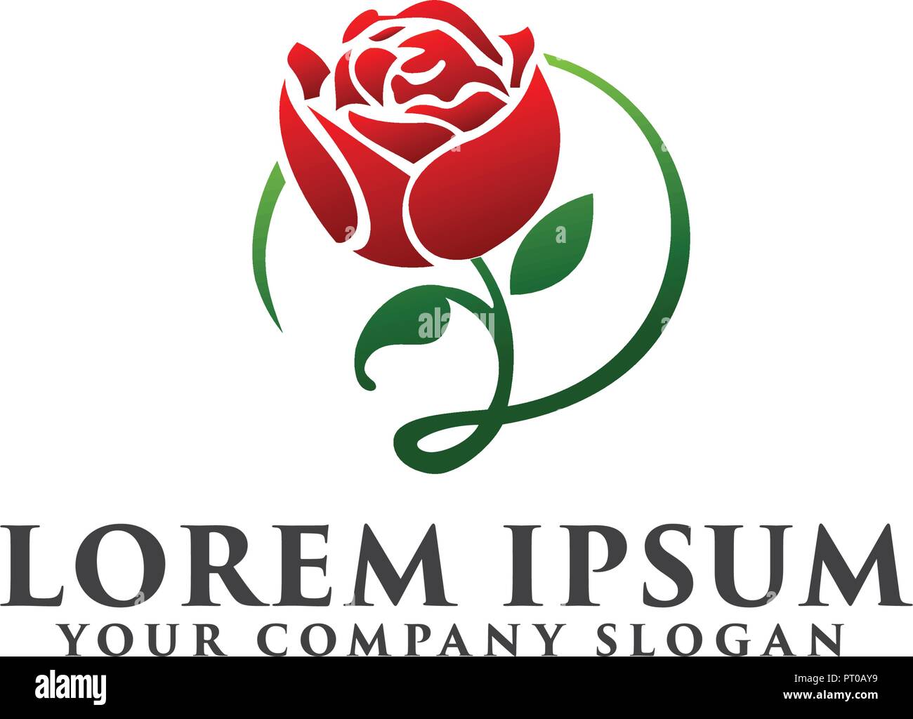 roses logo design concept template Stock Vector Image & Art - Alamy