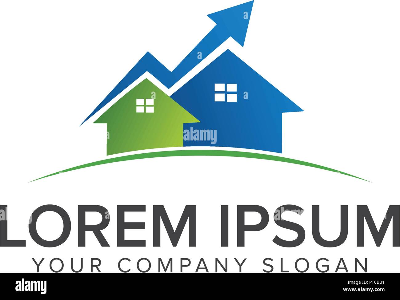 Investment progress logo Stock Vector Images - Alamy