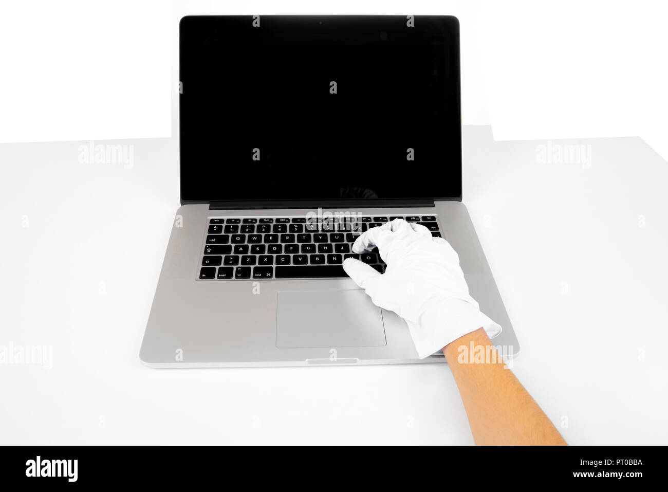 Scientist doing research on computer Stock Photo - Alamy