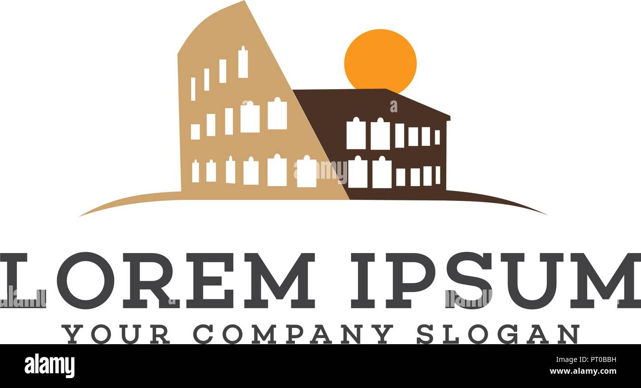 building rome logo design concept template Stock Vector Image & Art - Alamy