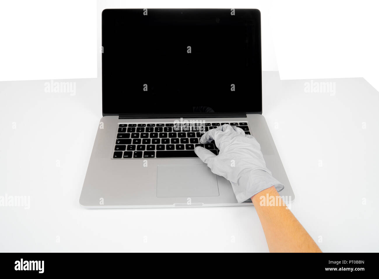 Scientist doing research on computer Stock Photo - Alamy