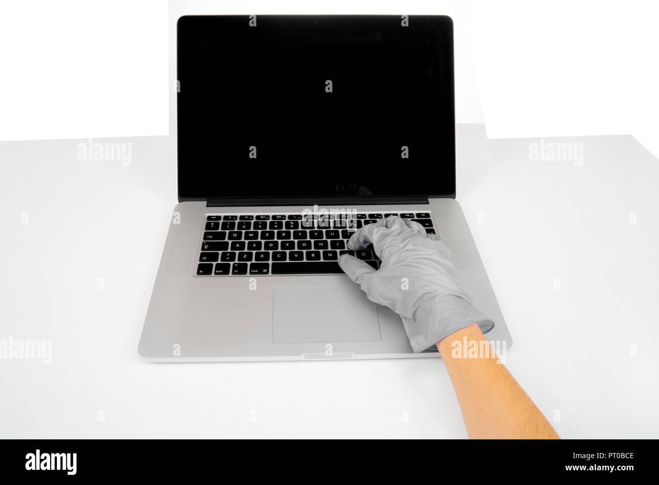 Scientist doing research on computer Stock Photo - Alamy