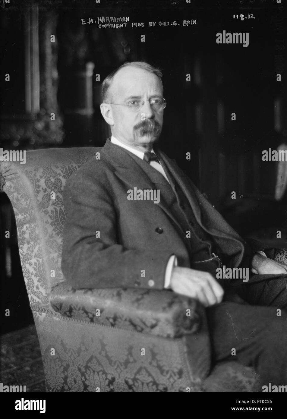 EDWARD "E.H." HARRIMAN (1848-1909) American railroad executive about ...