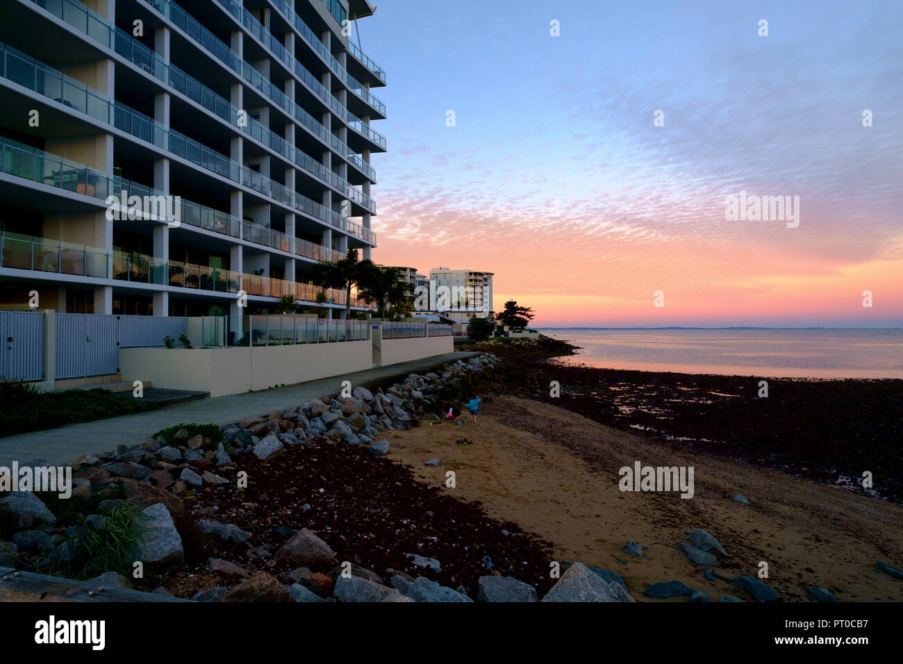 Woody Point at sunset Stock Photo - Alamy