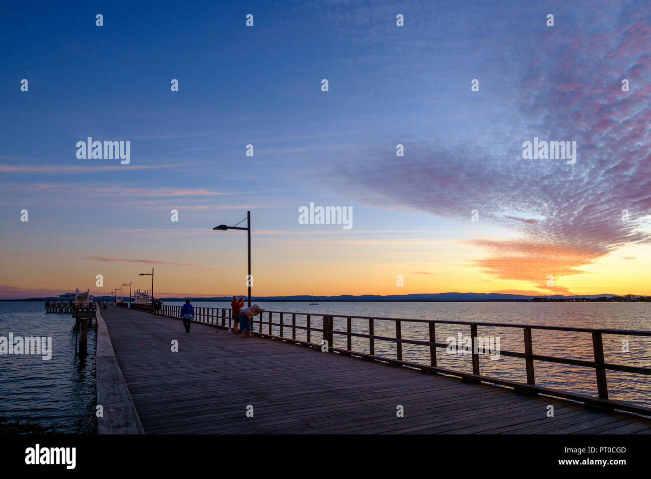 Woody Point at sunset Stock Photo - Alamy