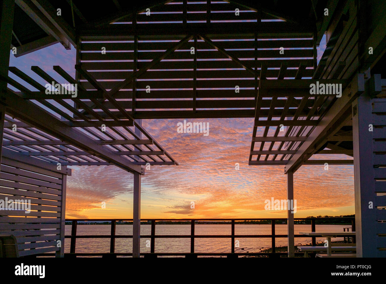 Woody Point at sunset Stock Photo - Alamy