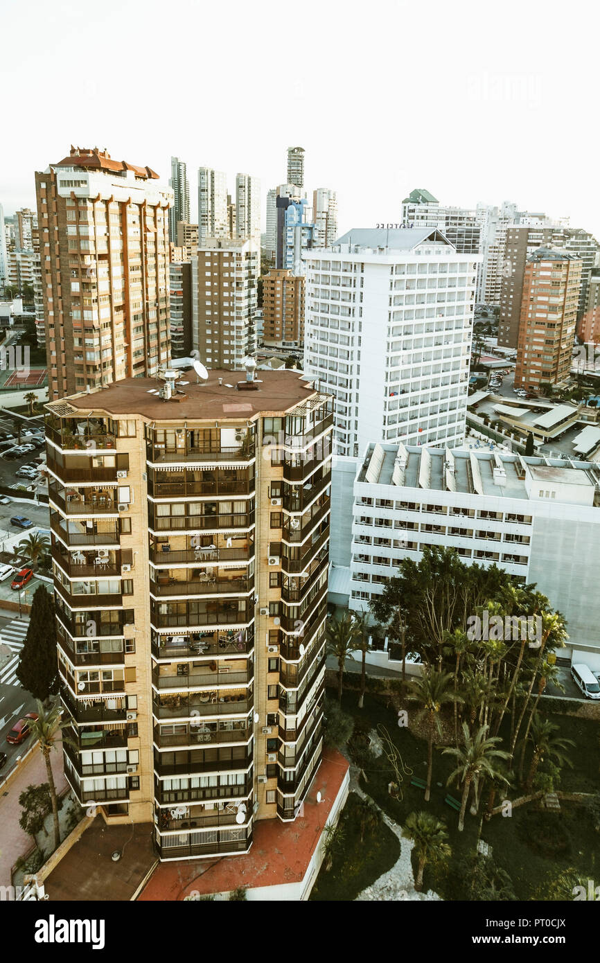 Benidorm square architecture hi-res stock photography and images - Alamy