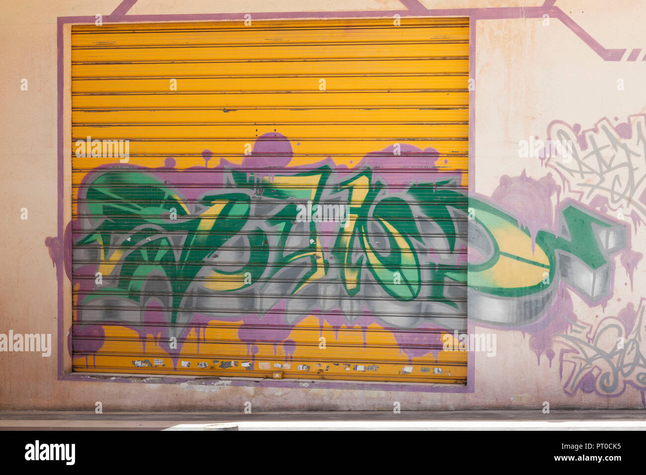 A graffiti in Spain Stock Photo - Alamy
