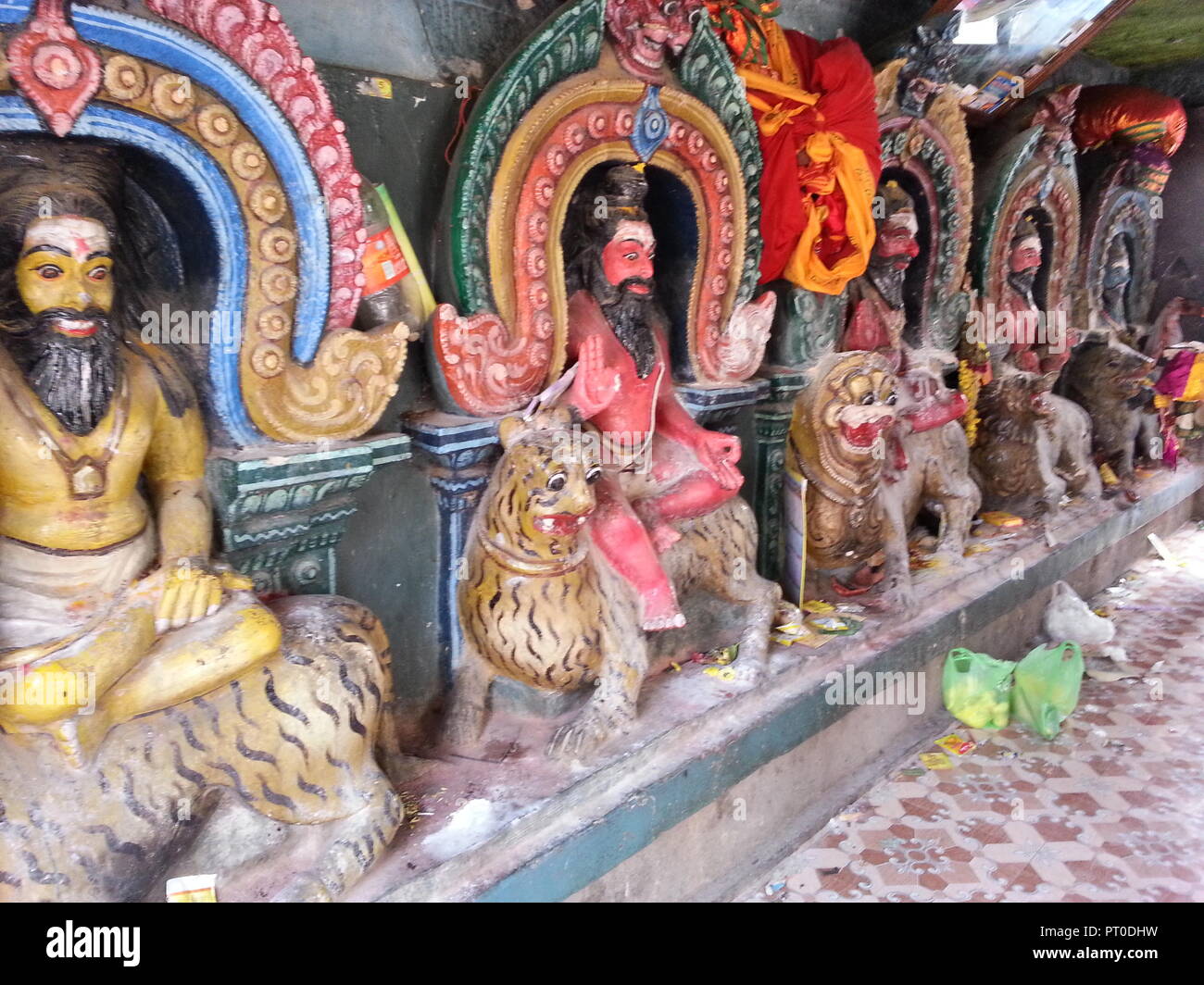 South Indian God Idols in Indian Temples Stock Photo - Alamy