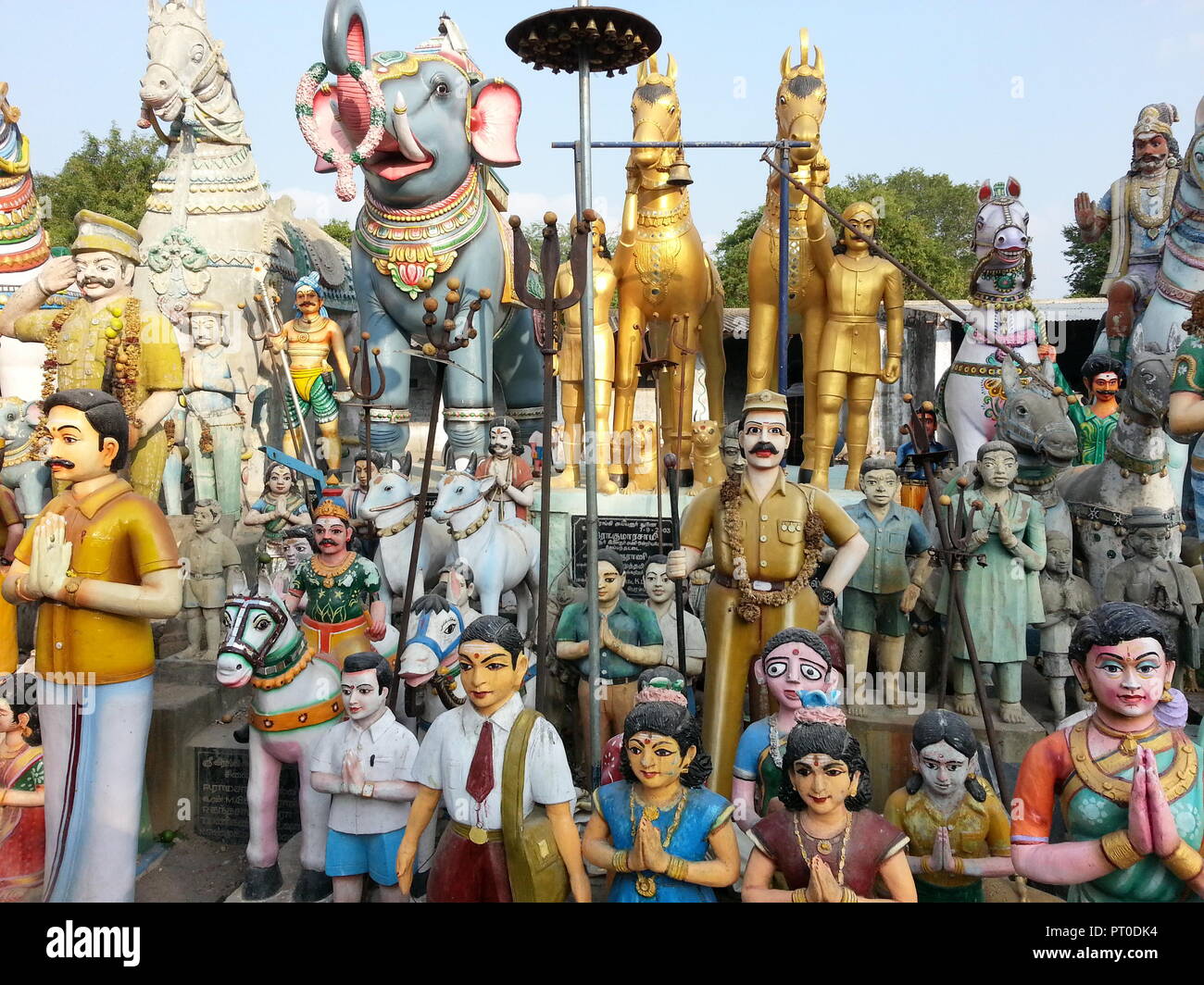 South Indian God Idols in Indian Temples Stock Photo - Alamy