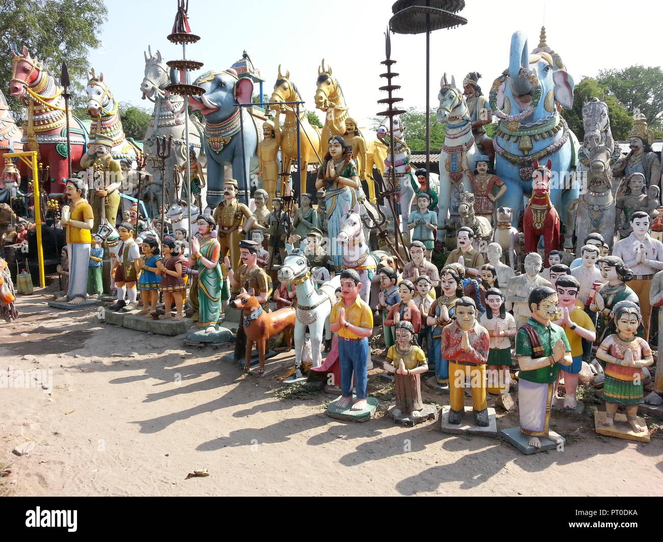 South Indian God Idols in Indian Temples Stock Photo - Alamy