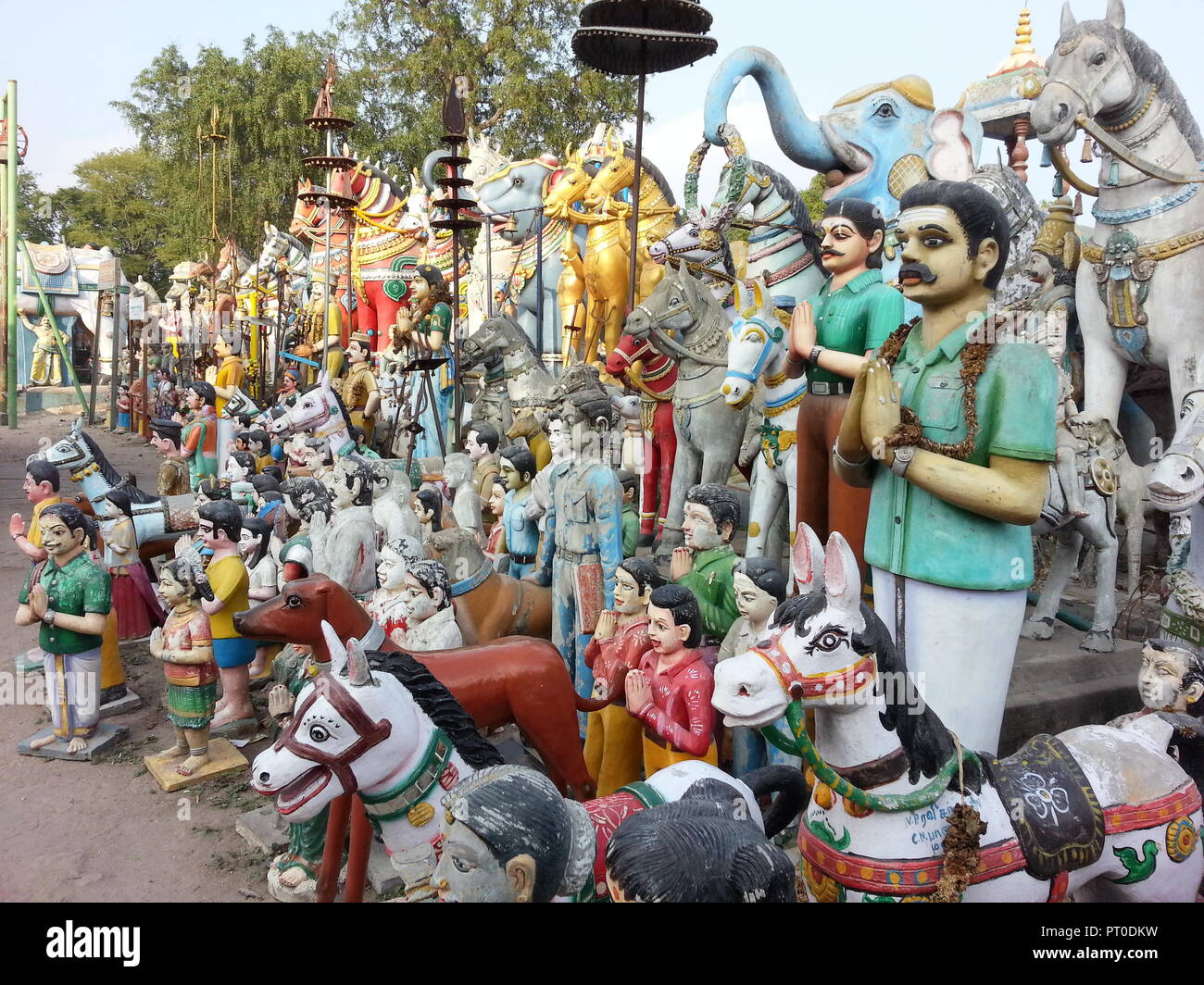 South Indian God Idols in Indian Temples Stock Photo - Alamy