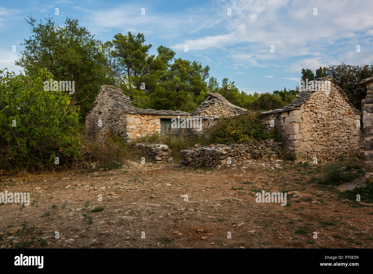 Humac is an uninhabited hamlet on the island of Hvar, Croatia Stock ...