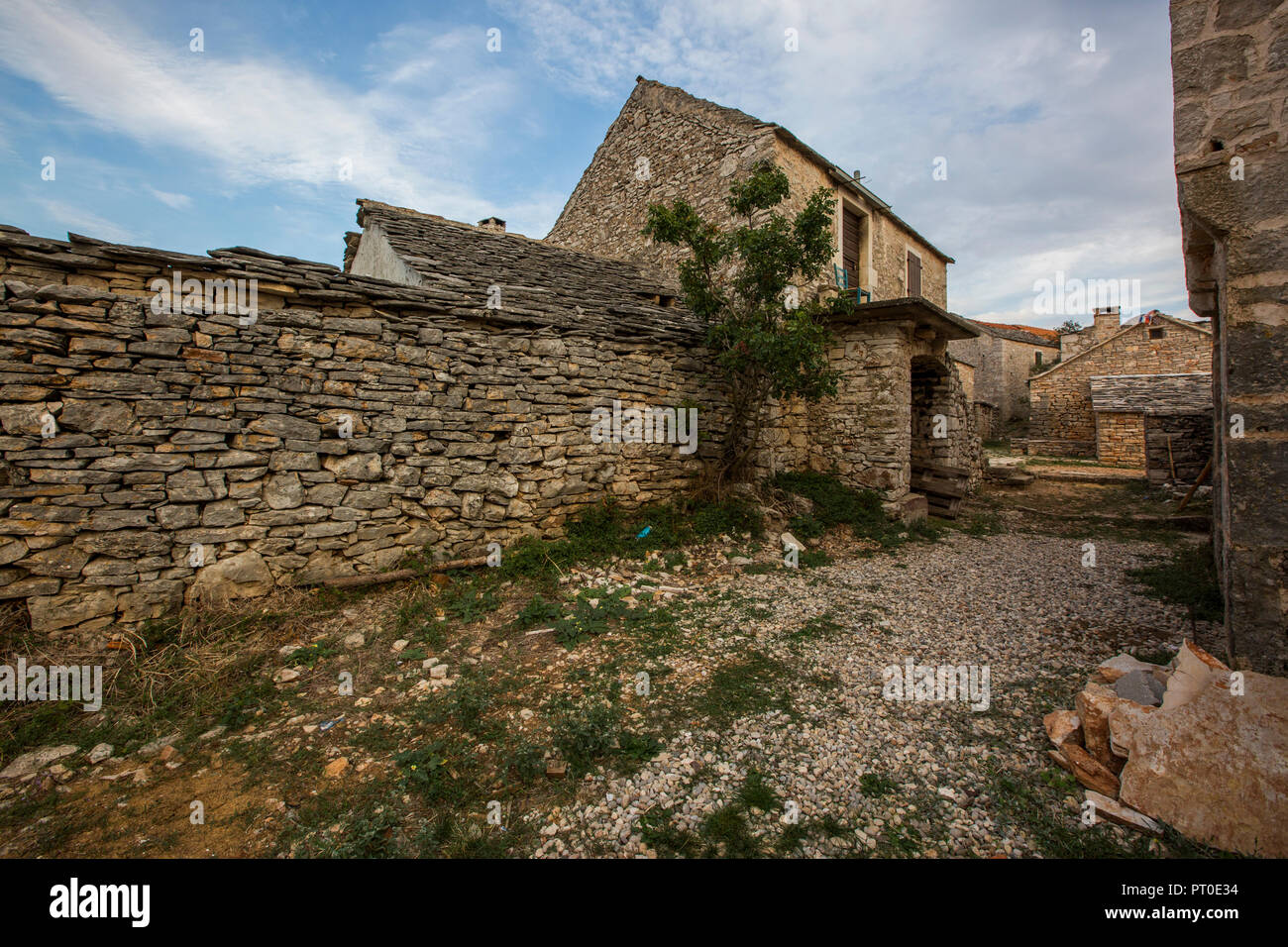 Humac is an uninhabited hamlet on the island of Hvar, Croatia Stock ...