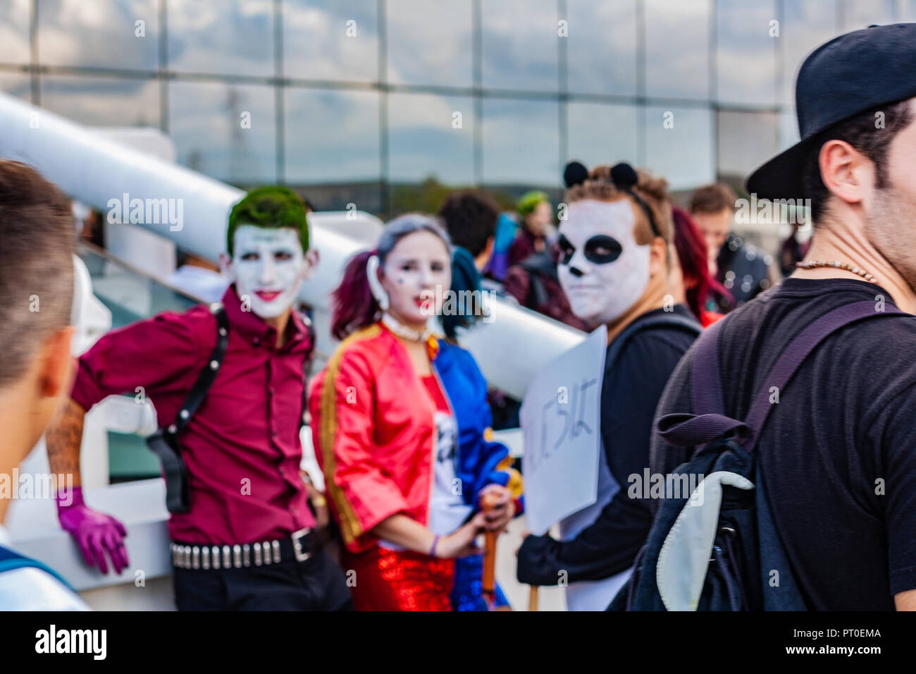 Rome, Italy, October 5, 2018. Annual gathering to the best comic and ...