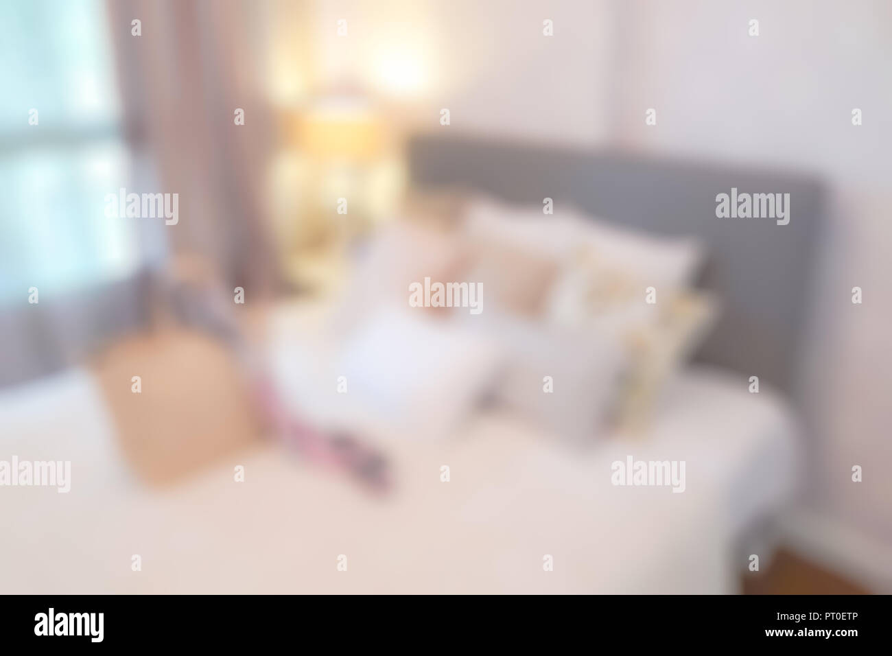 defocus background bedroom interior Stock Photo - Alamy