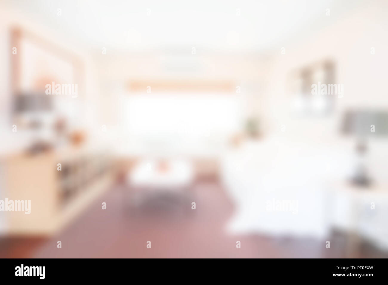 Defocus background living room modern style Stock Photo - Alamy