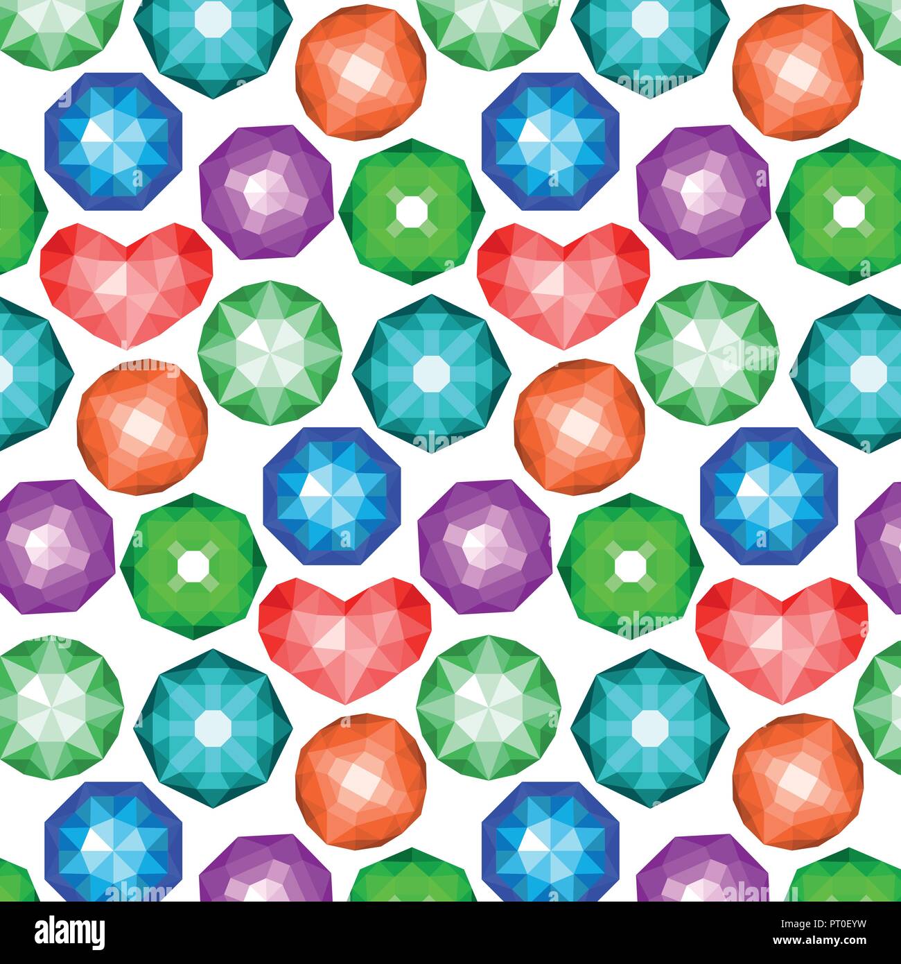 Seamless pattern with jewels. Endless texture for your design Stock ...