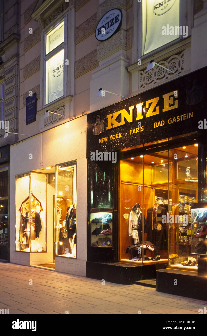 Wien, Shopping, Knize am Graben Stock Photo - Alamy