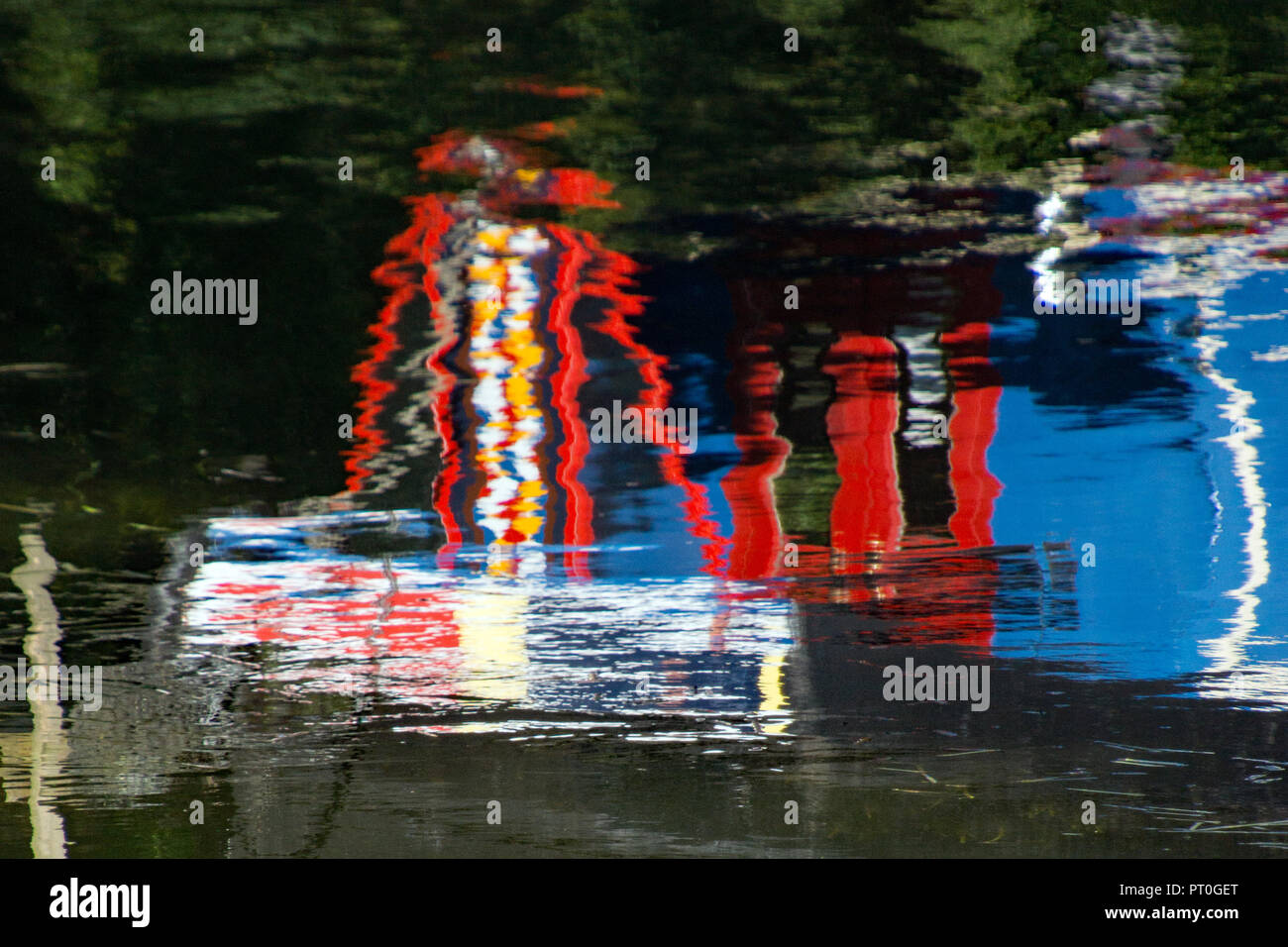 Abstract reflections on a boat hull hi-res stock photography and images ...