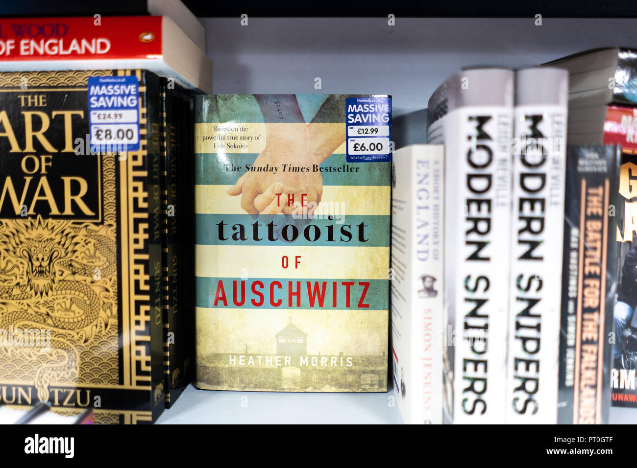 A book store in Penzance highstreet selling a variety of books in lots ...