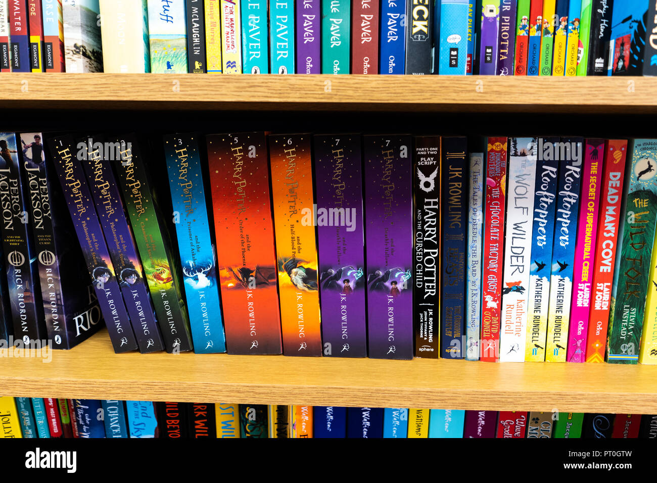 A book store in Penzance highstreet selling a variety of books in lots ...