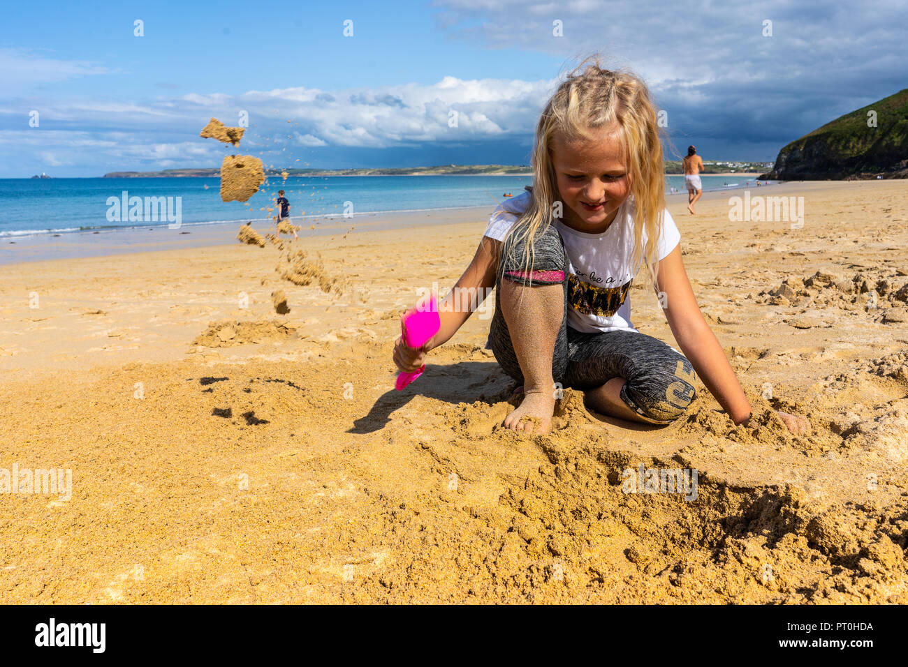 Sandcastles in beautiful bay hi-res stock photography and images - Alamy