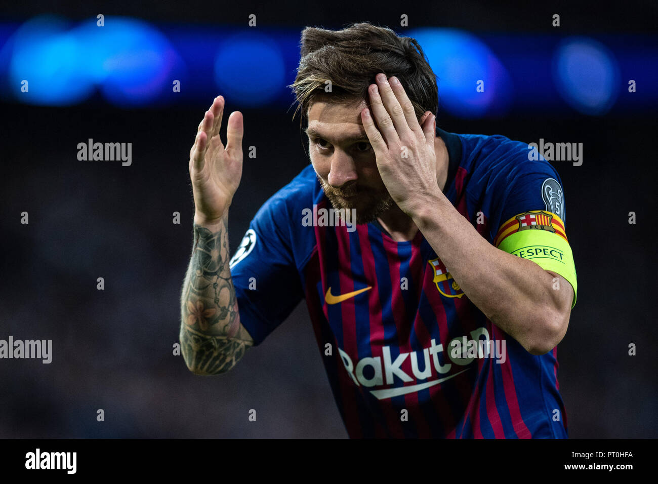 FC Barcelona with Lionel Messi at Wembley stadium during the match vs ...