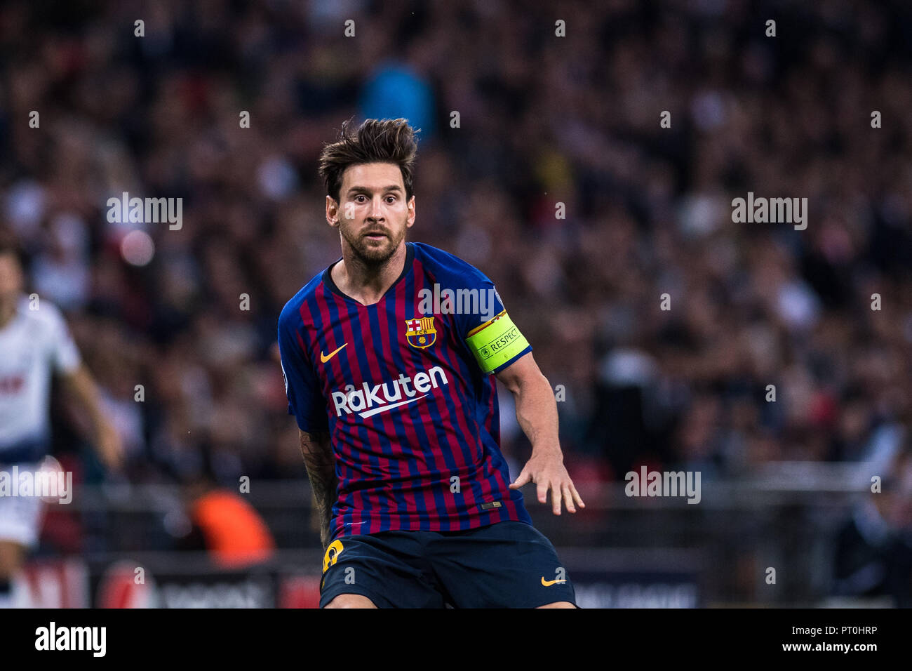 FC Barcelona with Lionel Messi at Wembley stadium during the match vs ...