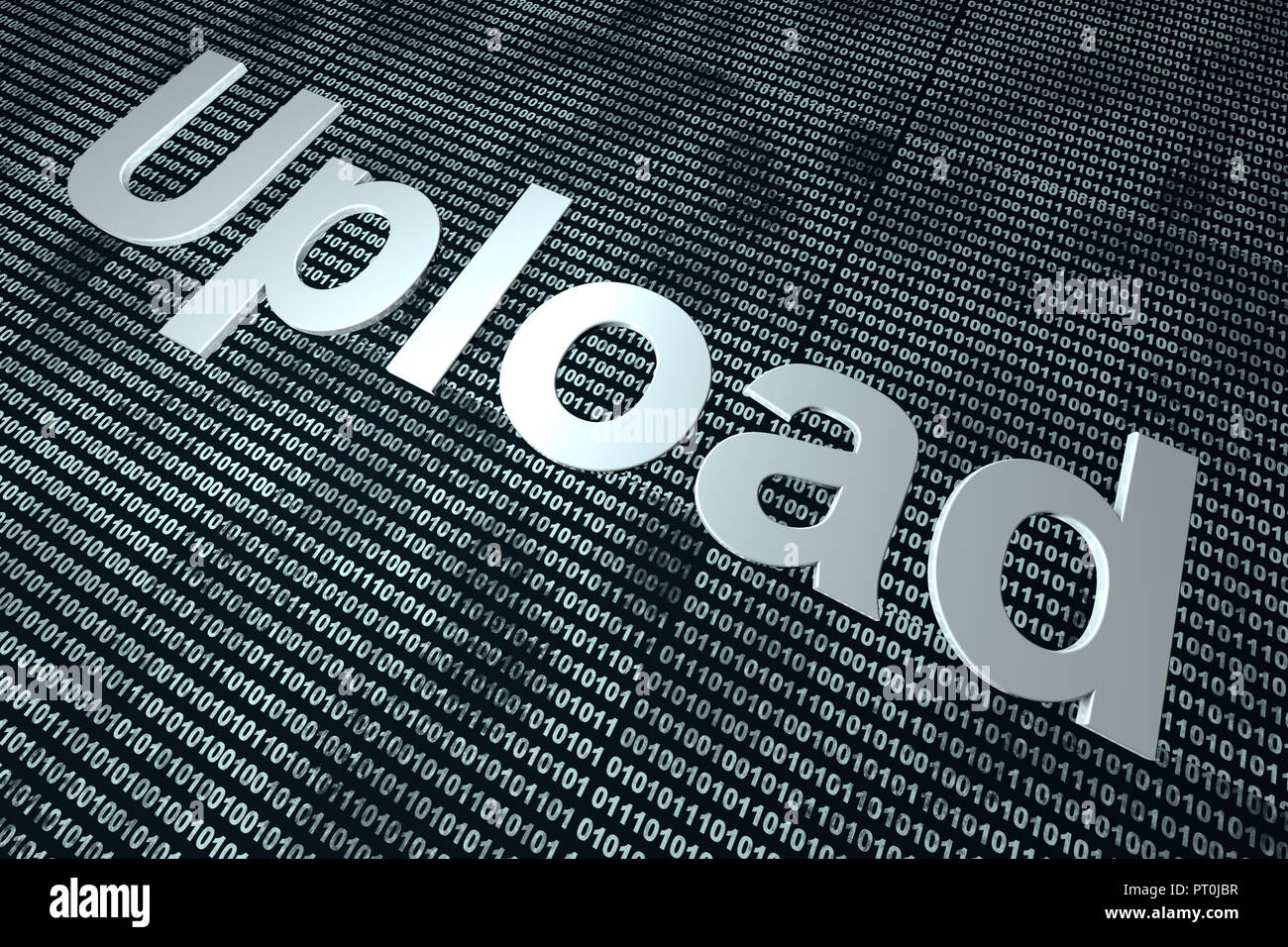 Digital Upload. 3D rendered background Stock Photo - Alamy