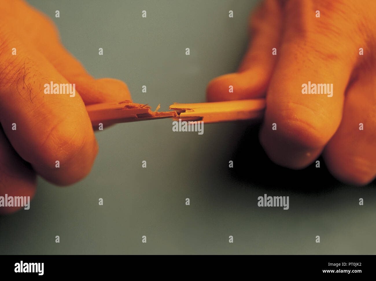 hands break a pencil Stock Photo - Alamy