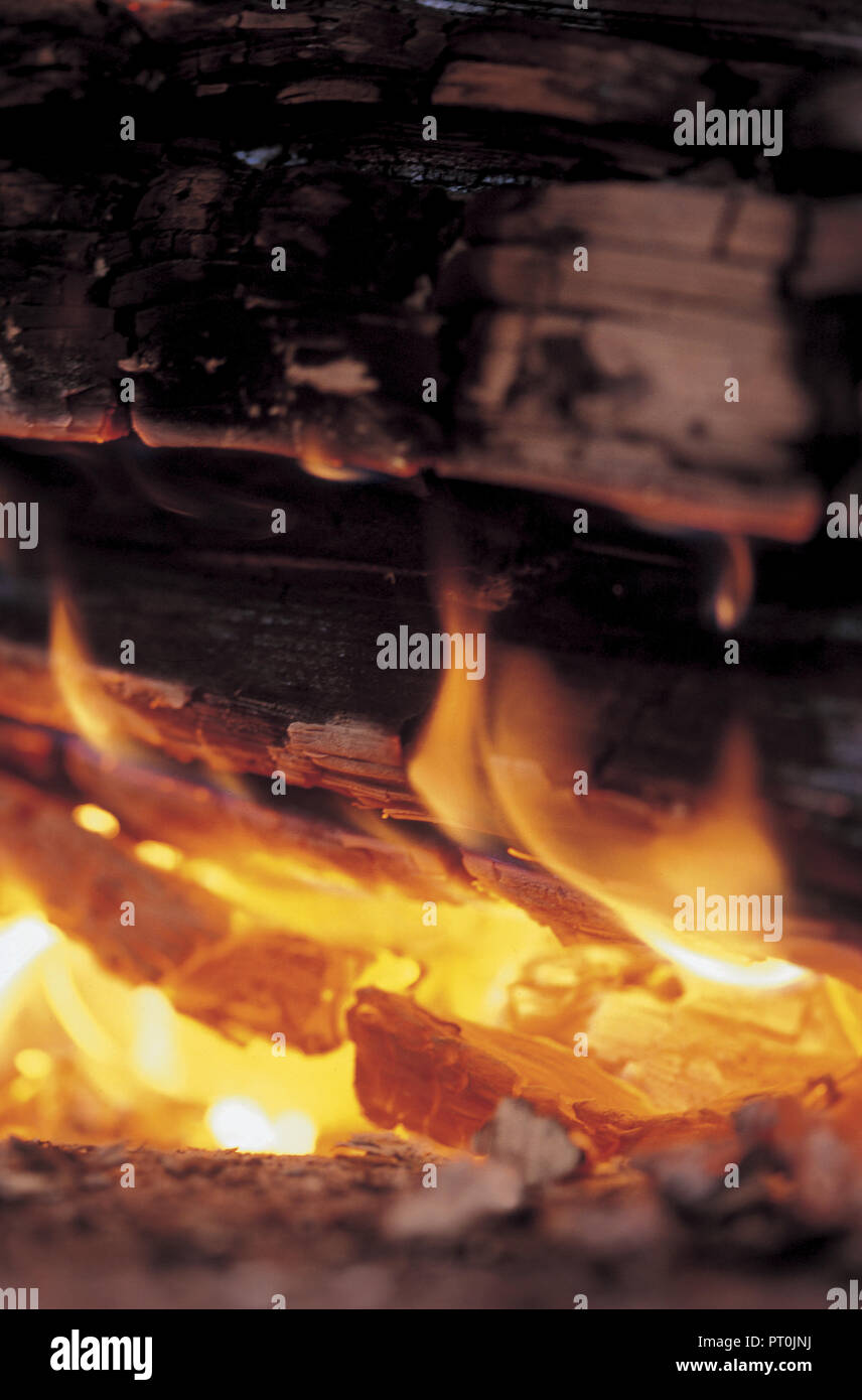 wood that burns in a fireplace, fire Stock Photo - Alamy