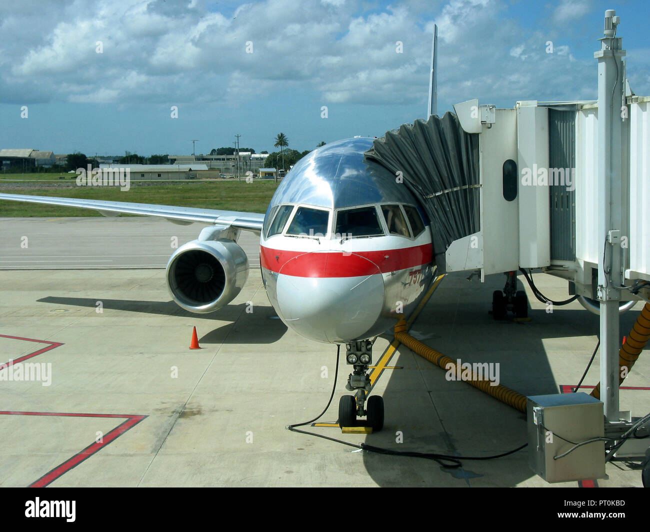 airplane, boarding bridge Stock Photo - Alamy
