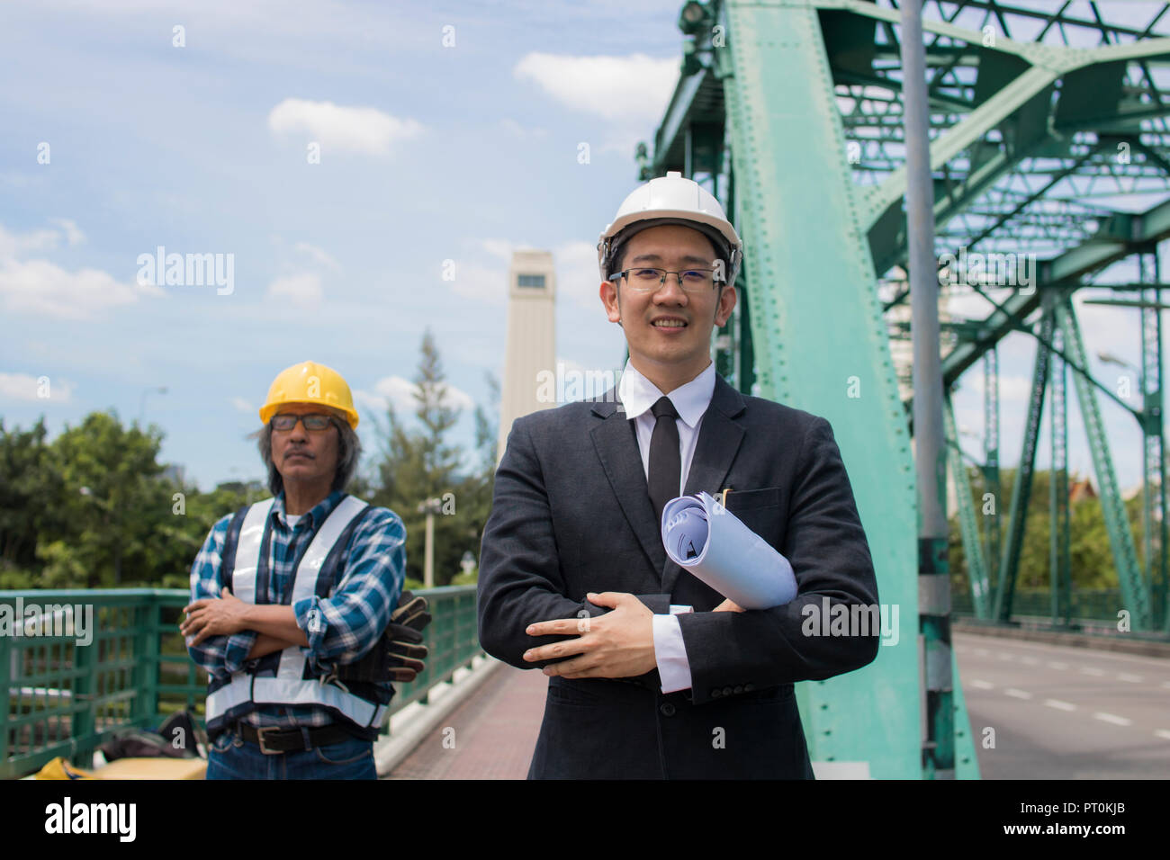 Portrait mechanic on white hi-res stock photography and images - Alamy