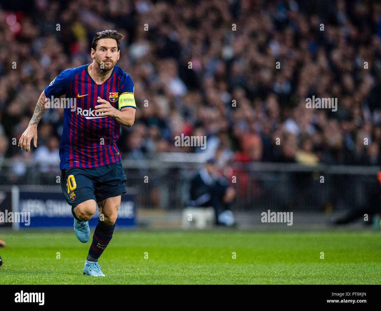 FC Barcelona with Lionel Messi at Wembley stadium during the match vs ...