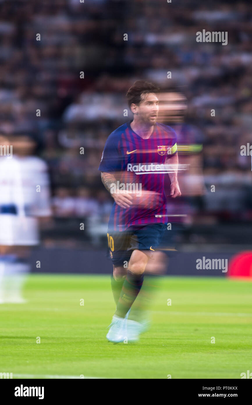 FC Barcelona with Lionel Messi at Wembley stadium during the match vs ...