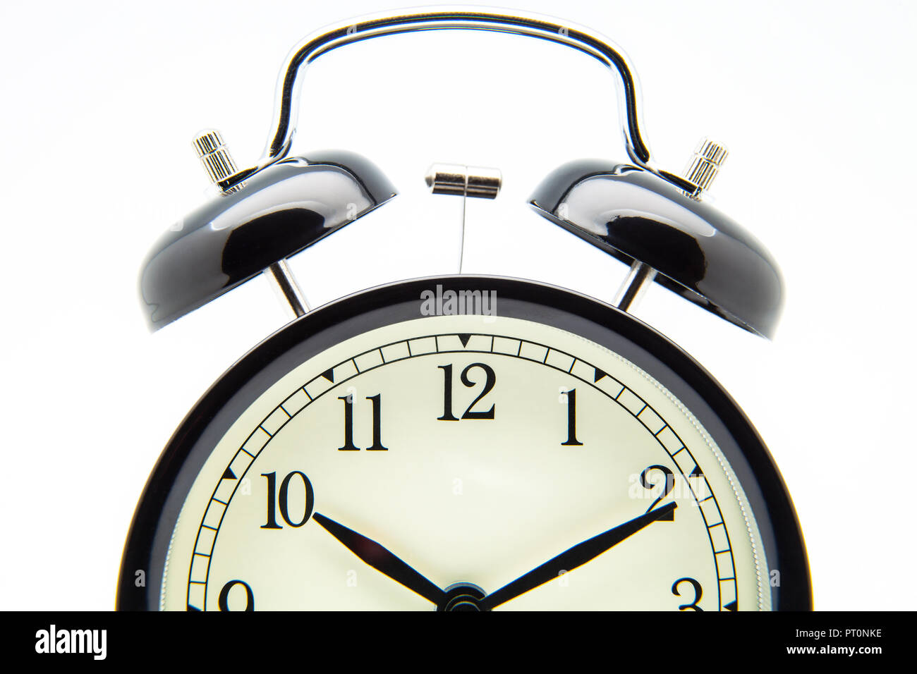 clock of campaign on white background Stock Photo - Alamy