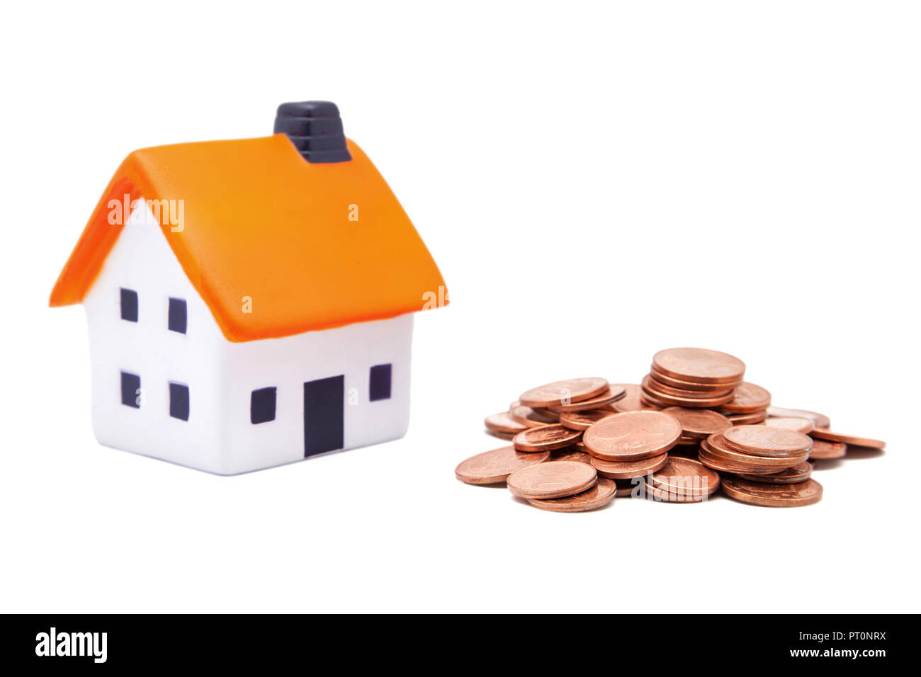 housing and money on white background Stock Photo - Alamy